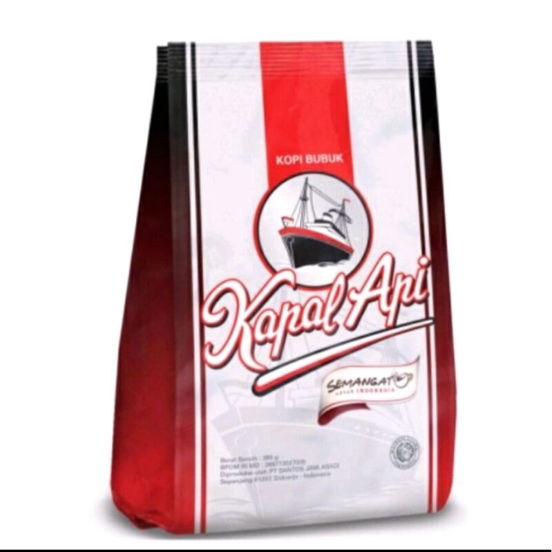 Jual KOPI KAPAL API HITAM BUNGKUS SILVER 380G | Shopee Indonesia