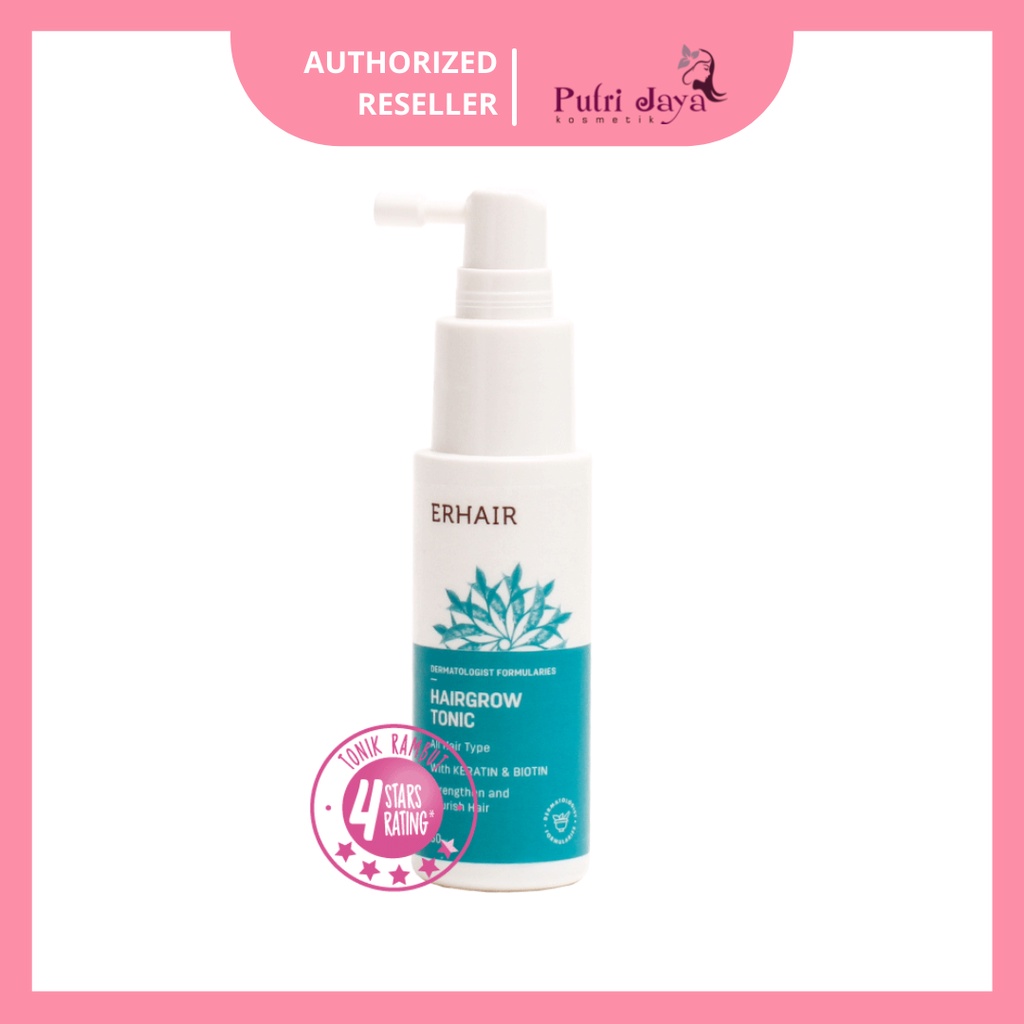 Jual ERHA Erhair df hair grow tonic 60ml -TONIC RAMBUT RONTOK | Shopee ...