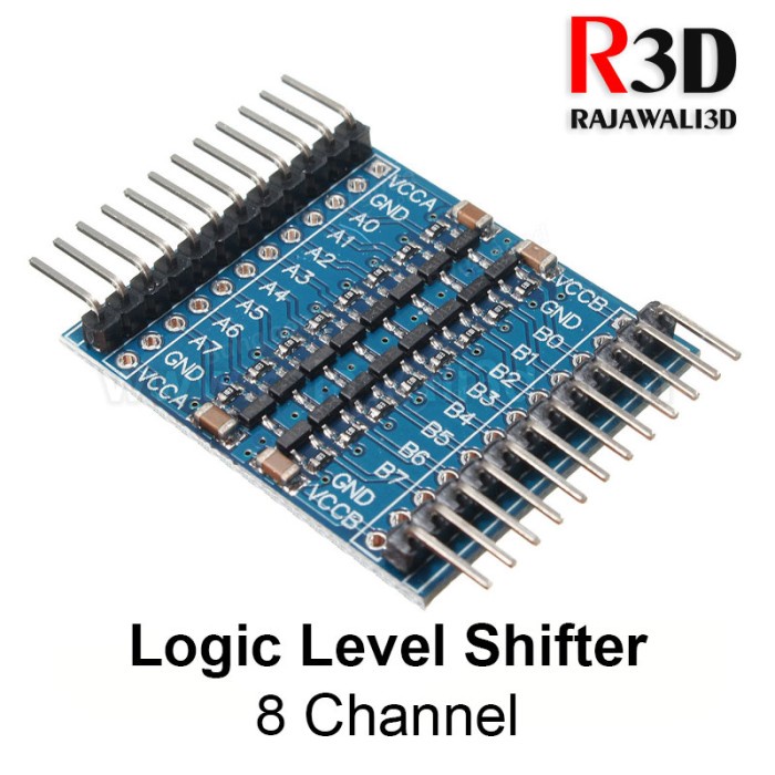 Jual 8 Channel Logic Converter 3.3V to 5V for Raspberry ESP8266 ESP32 ...