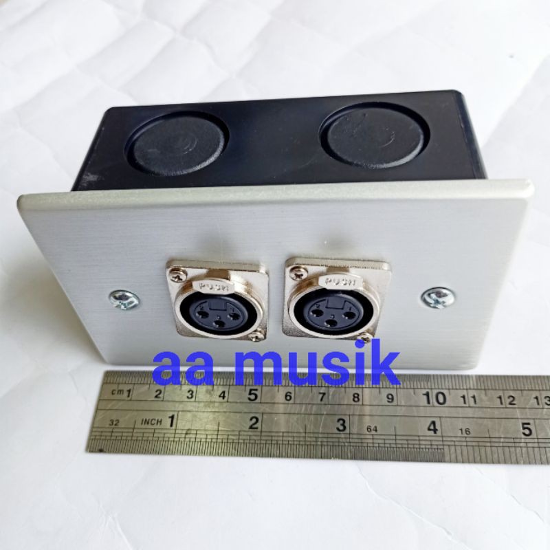 Jual PANEL MIC 2 CHANNEL JACK CANON XLR PANEL MIC TANAM TEMBOK | Shopee ...