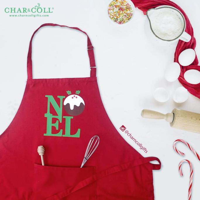 Jual Apron Custom Design / Celemek Custom Sablon Nama "Christmas Apron ...