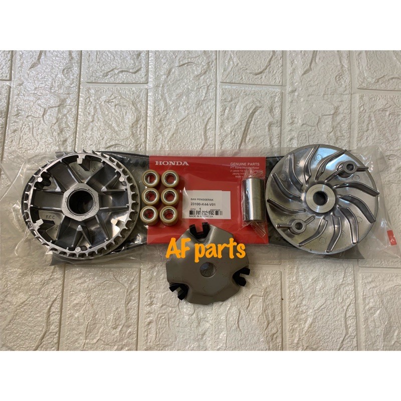 Jual paket CVT Vanbelt + Rumah Roller Set + Kipas Roller Beat pop Beat Fi Esp Vario 110 Fi Esp ...