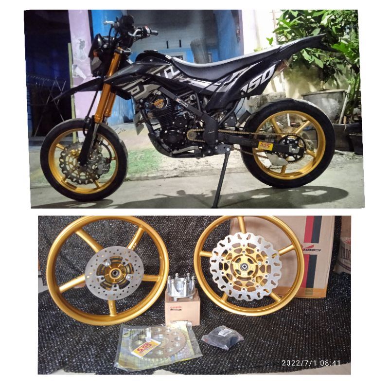 Jual VELG MODEL RCB SANCA VROSSI KLX/DTRAKET/CRF/WR155 | Shopee Indonesia