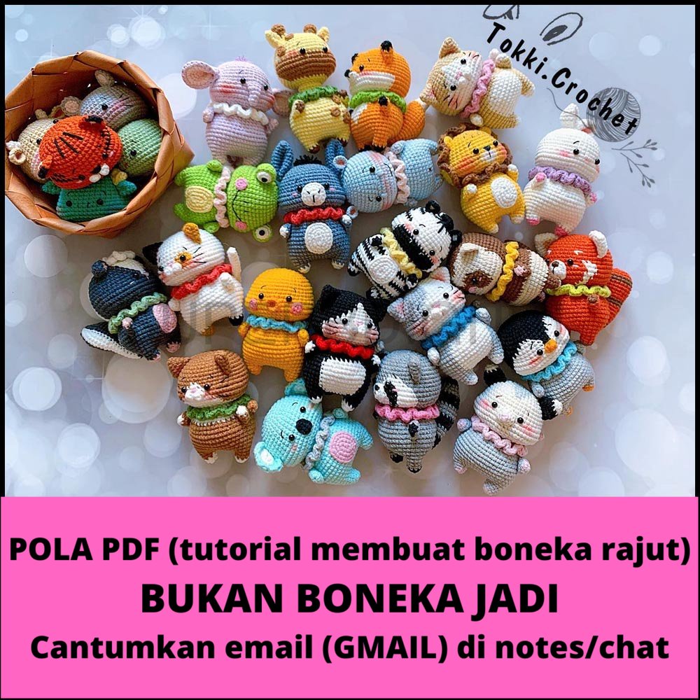 Jual [PDF FILE] (Pola Membuat Boneka Amigurumi) Amigurumi Doll by Tokki ...