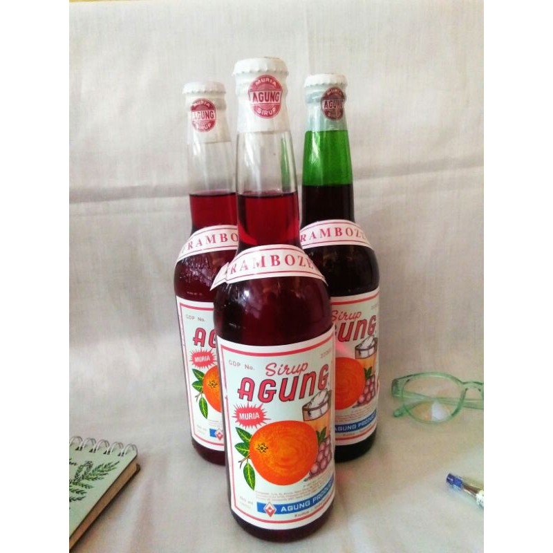 Jual Sirup Agung rasa Frambozen + botol netto 600 ml | Shopee Indonesia