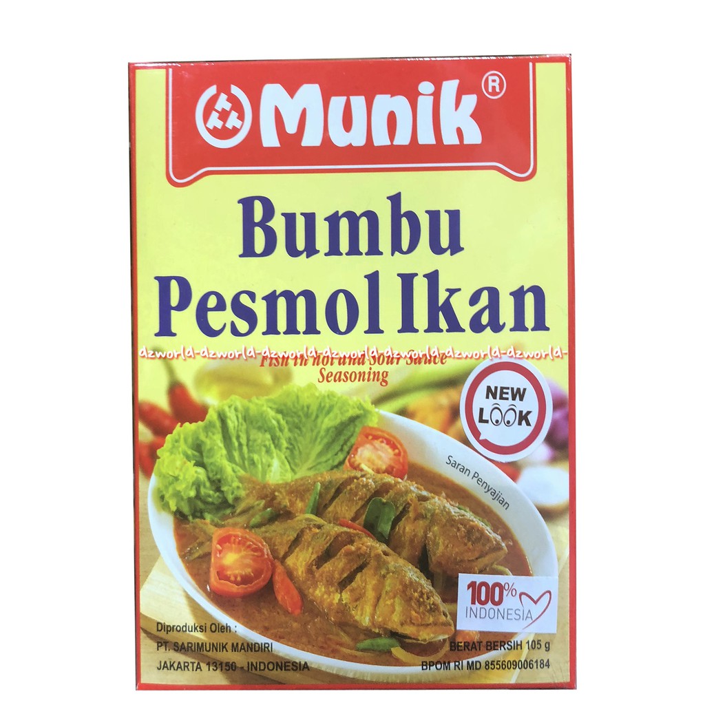 Jual Munik Bumbu Pesmol Ikan Seasoning Bumbu Instan Travelling 150gr ...