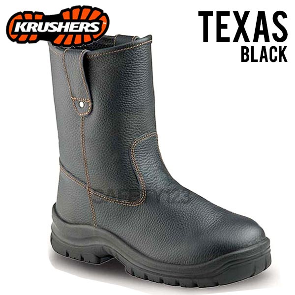 Jual Krushers Texas Black Sepatu Boot Kerja Safety Working Shoes Boots ...