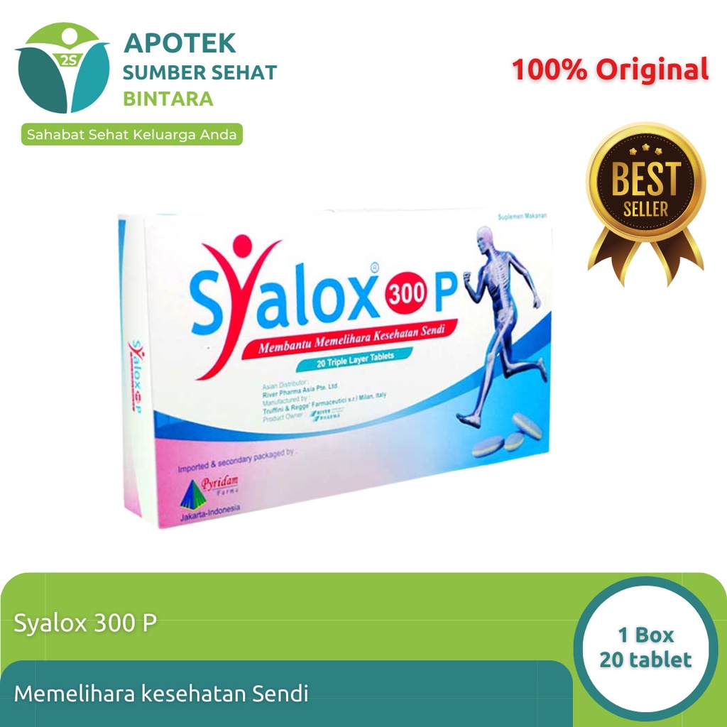 Jual Syalox 300 P Vitamin Sendi 1 Box 20 Tablet | Shopee Indonesia