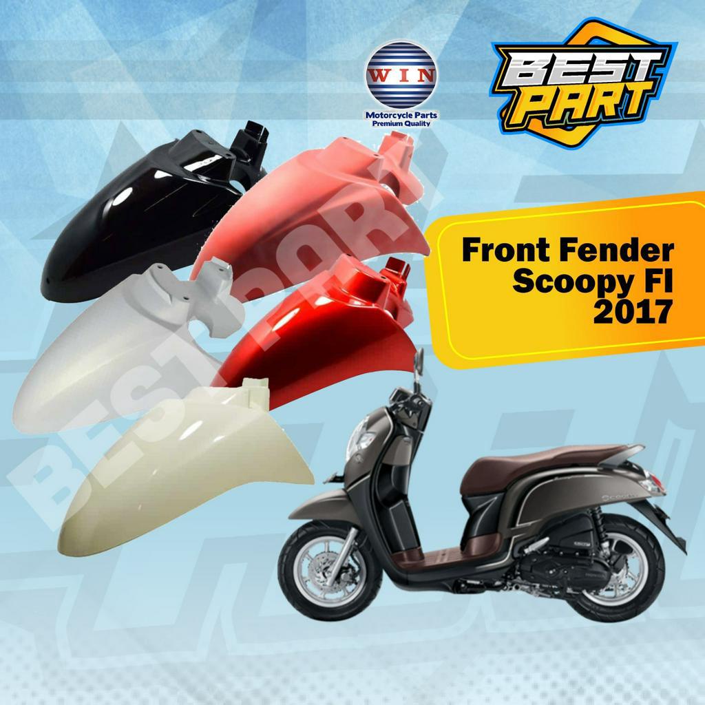 Jual Slebor depan spakboard depan Scoopy FI 2017 merk WIN. Front Fender ...