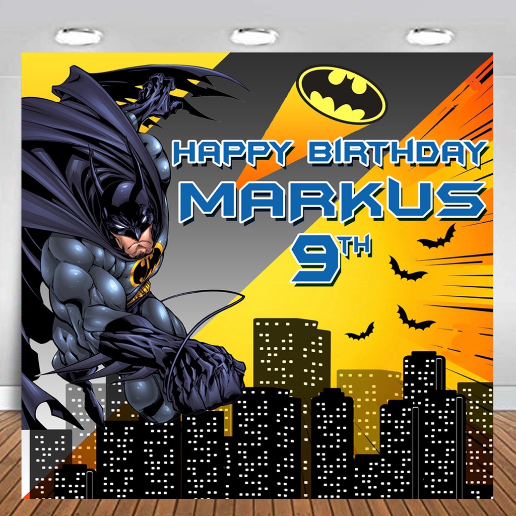 Jual Batman Backdrop Flexi Banner Birthday / Spanduk Hiasan Dinding ...