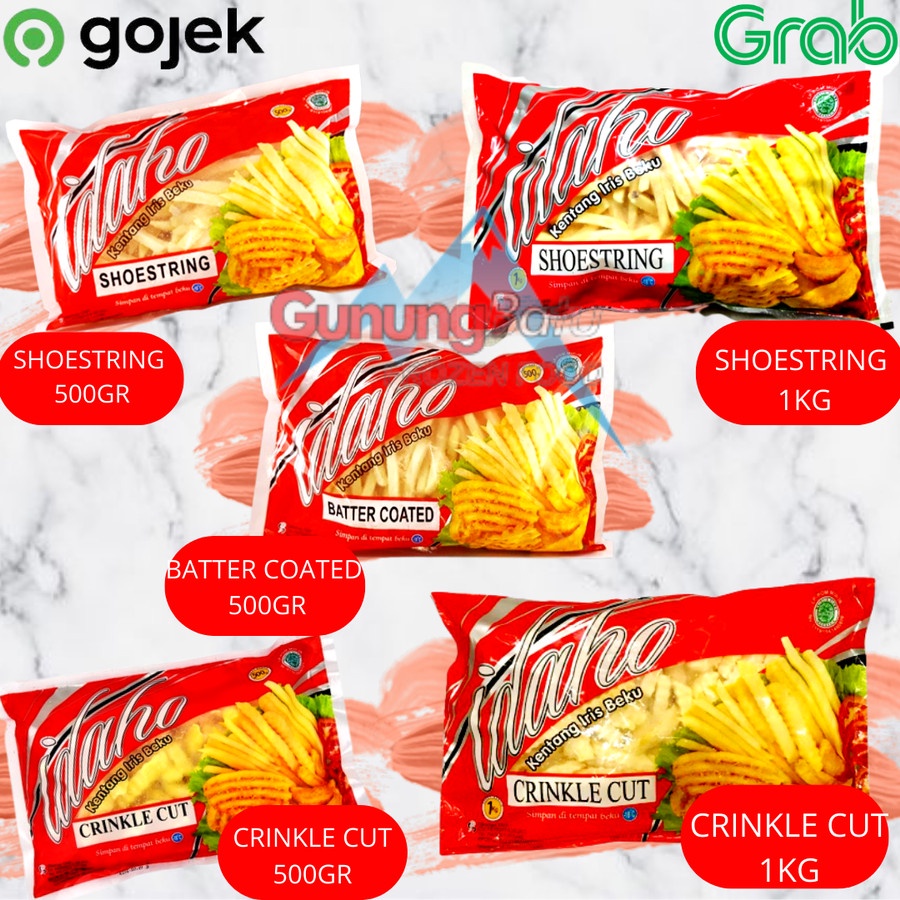 Jual VARIAN IDAHO KENTANG IRIS BEKU (SHOESTRING / STRAIGHT CUT / BATTER ...