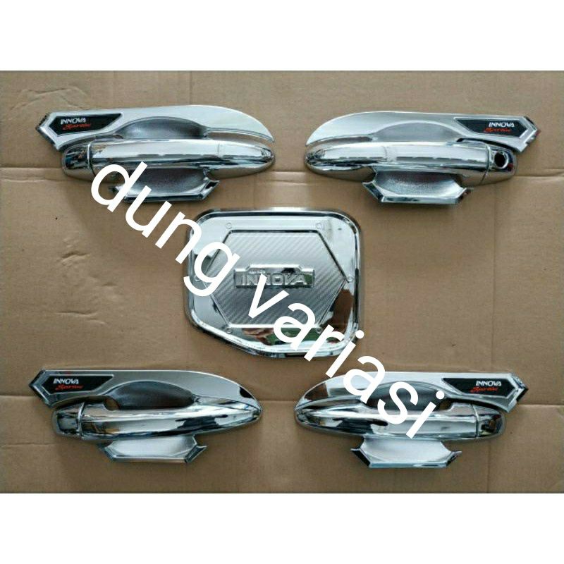 Jual all new innova reborn 2016,2020,2021 paket mangkok outer handle tank cover chrome | Shopee ...