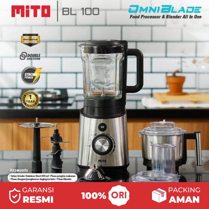 Jual MITO Blender BL100 BL 100 Food Processor BL-100 Omni Blade ...