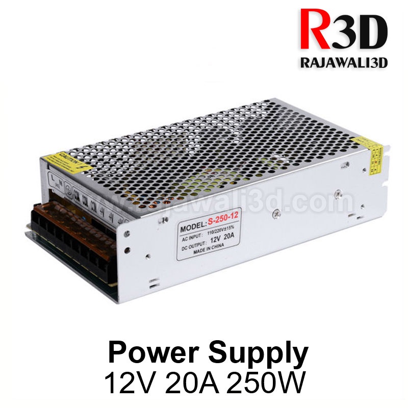 Jual Power Supply Switching 12v 20A 250w S-250-12 Alumunium Fanless | Shopee Indonesia