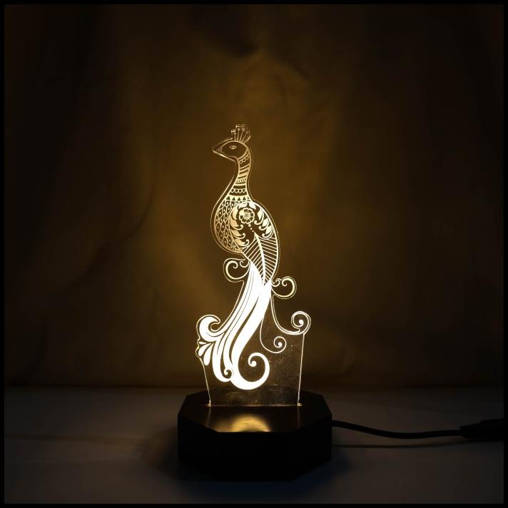 Jual Lampu Akrilik Dekorasi Tidur Burung Merak Bohemian Series Fiolight ...