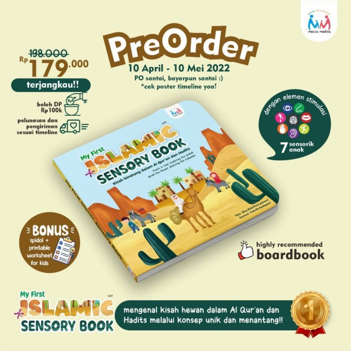 Jual My First Islamic Sensory Book Kisah Binatang Dalam Al-Quran Hadits ...