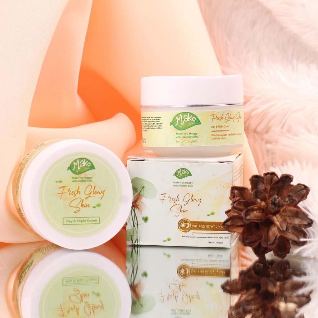 Jual KRIM WAJAH MAKO ! Fresh Glowy Skin Day & Night mako by series ...