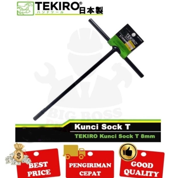 Jual Kunci T Tekiro - Kunci Sok T Ukuran 8 | Shopee Indonesia