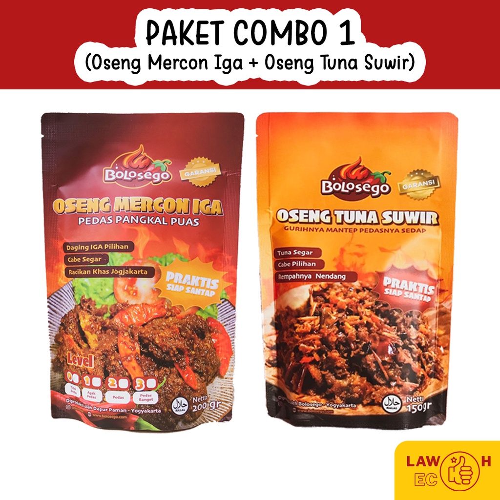 Jual READY STOK BOLOSEGO PAKET COMBO 1 - Oseng Mercon Daging Iga Sapi ...