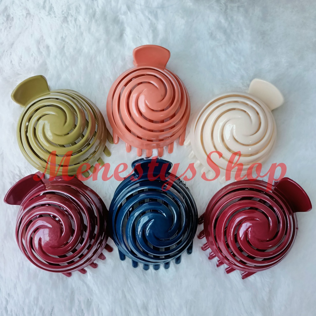 Jual JEPIT RAMBUT MODEL KEONG 7.5 CM BESAR JEPIT SANGGUL JEPITAN BULAT ...