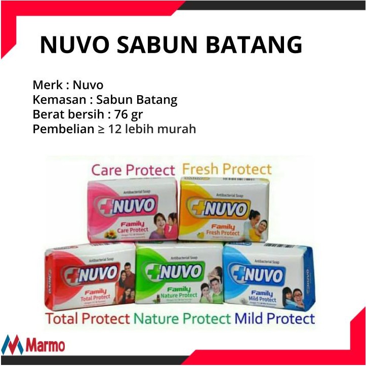 Jual NUVO - Sabun Mandi Batang 76g | Shopee Indonesia
