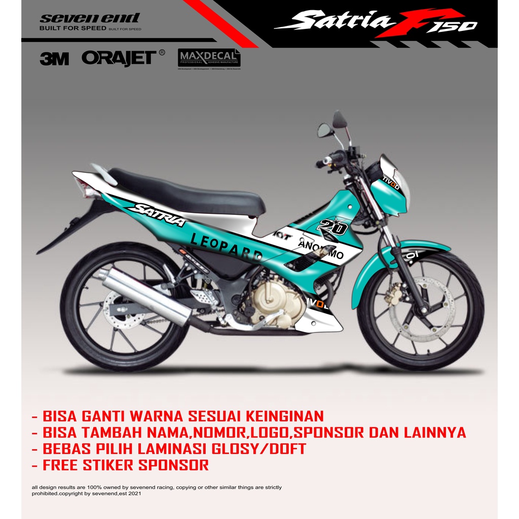 Jual DECAL FULLBODY SATRIA FU 150 BARONG / OLD LIVERY LOPARD DESIGN ...