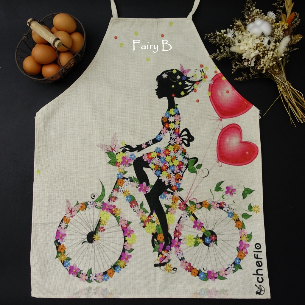 Jual Chefio Celemek Masak / Apron / Celemek Kain / Celemek Dapur ...