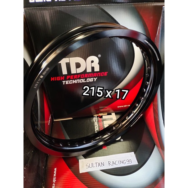Jual Velg TDR W Shape Ring 17 x 215 Hitam Black glossy | Shopee Indonesia