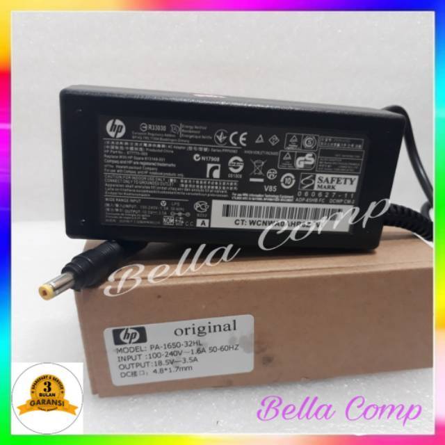 Jual Adaptor Charger Laptop HP Compaq 510 515 V3000 CQ510 CQ 510 18.5V ...