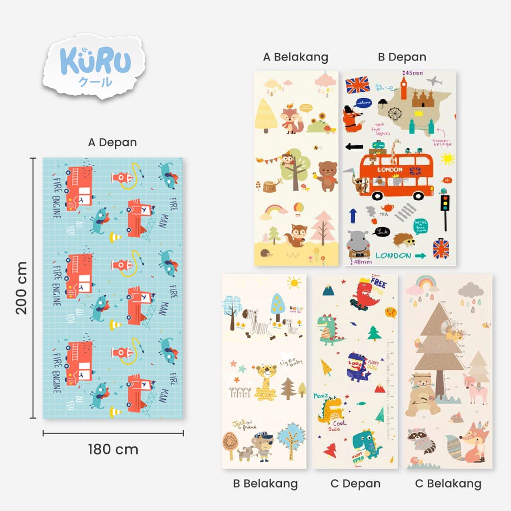 Jual Kuru Playmat Bayi | Matras Bayi | Matras Main Anak | Playmat Lipat ...