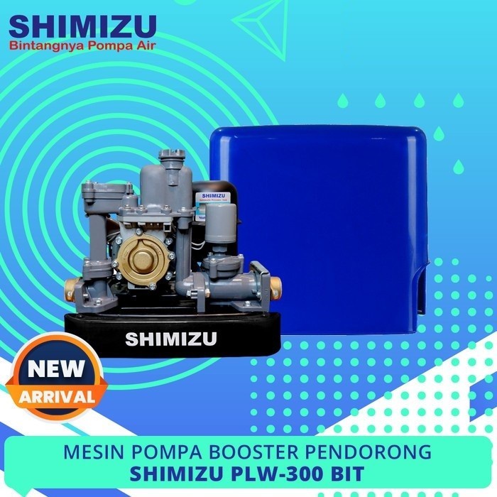 Jual TERHEMAT SHIMIZU MESIN POMPA AIR PENDORONG BOOSTER PUMP PLW-300 ...