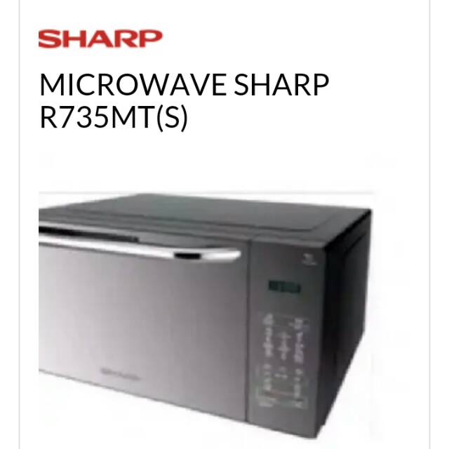 Jual MICROWEP SHARP R735MT/R 735MT ( S ) 25 liter | Shopee Indonesia