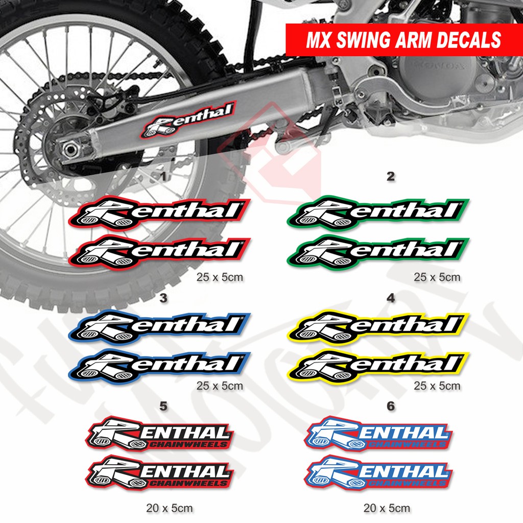Jual Swing Arm Decal Sticker Lengan Ayun crf klx wr155 ktm husq ts ...