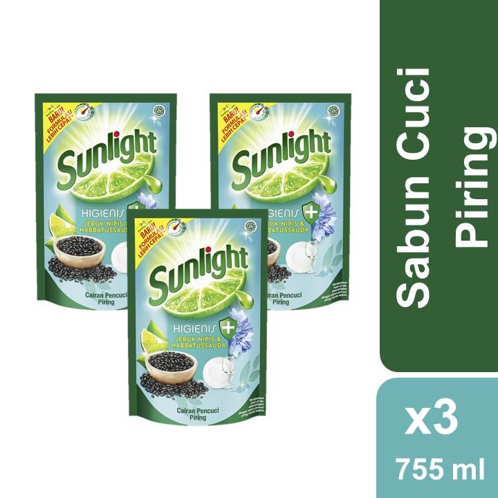 Jual Sunlight Pencuci Piring Refill Habbatussauda 755 ml Multi Pack | Shopee Indonesia