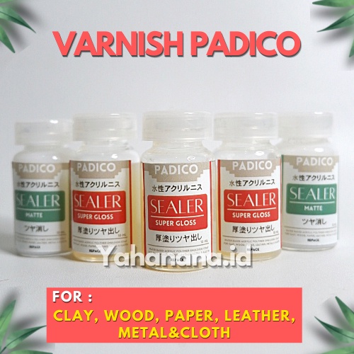 Jual VARNISH PADICO SUPER GLOSSY / VARNISH MATTE / PADICO GLAZE / PADICO SEALER | Shopee Indonesia