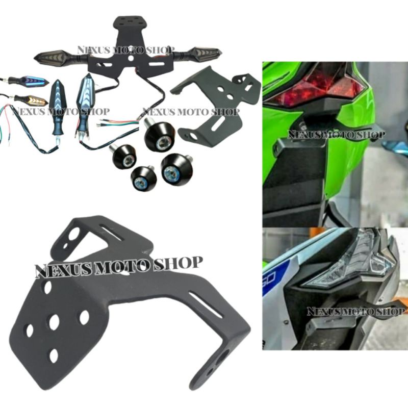 Jual tail tidy zx25R breket dudukan plat nomor belakang zx25R lampu sen ...