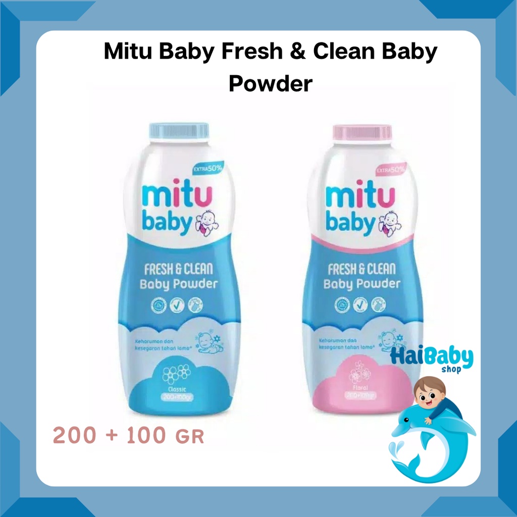 Jual Mitu Baby Fresh & Clean Baby Powder | Shopee Indonesia