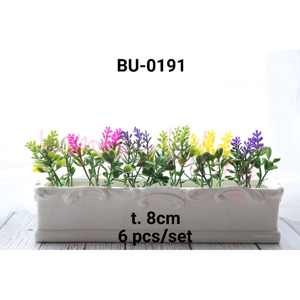 Jual BU-0191 Topper hiasan kue tart cake rumput bunga daun tanaman ...