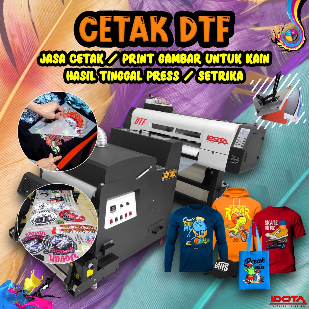 Jual Cetak Print Sablon DTF Meteran (SIAP PRESS / SETRIKA) SABLON SETRIKA | Shopee Indonesia