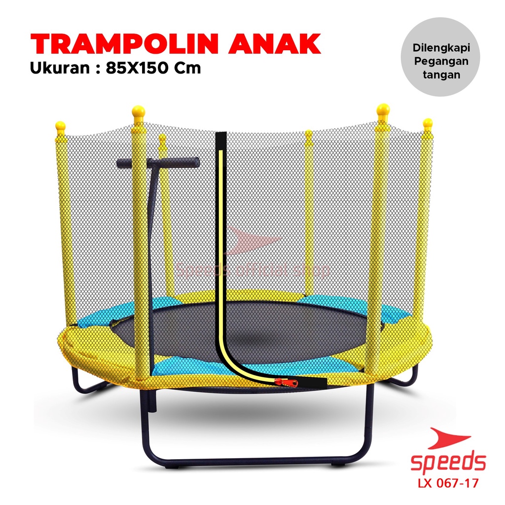 Jual SPEEDS Trampolin Anak Mainan Lompat Jump 60inch Trampoline Mainan Olahraga Anak Lompat 067 ...