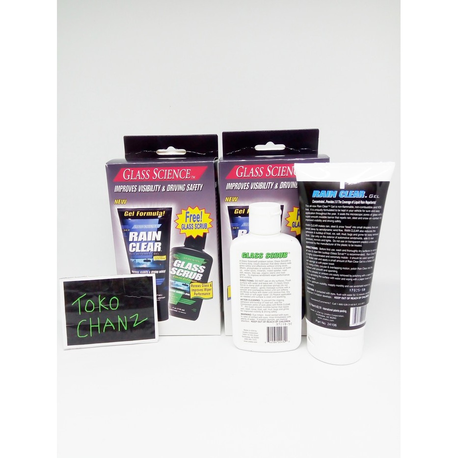 Jual Rain Clear efek daun talas bonus Glass scrub Pembersih Jamur Kaca ...