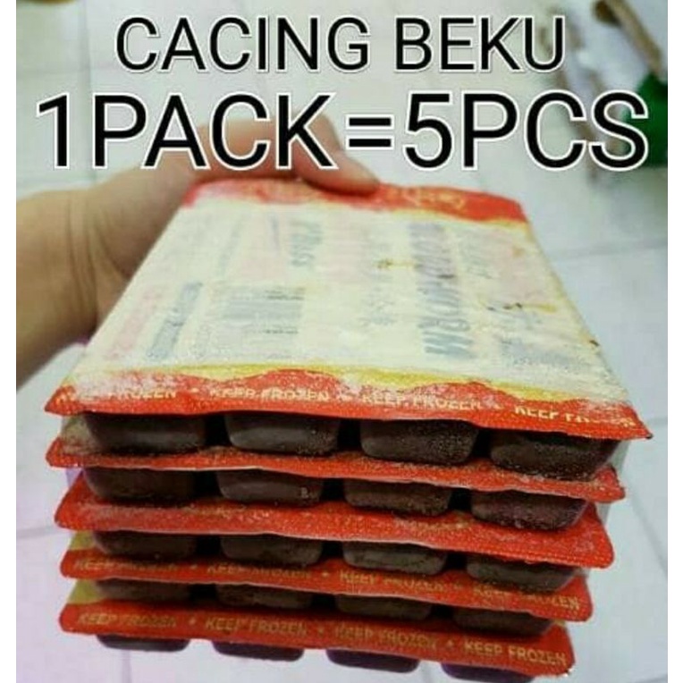 Jual cacing beku 5pcs big boss (KHUSUS GOJEK) | Shopee Indonesia