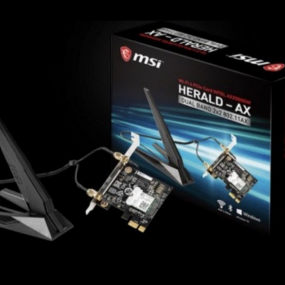 Jual MSI HERALD - AX INTEL AX200NGW WIFI 6 WIFI NETWORK ADAPTER ...