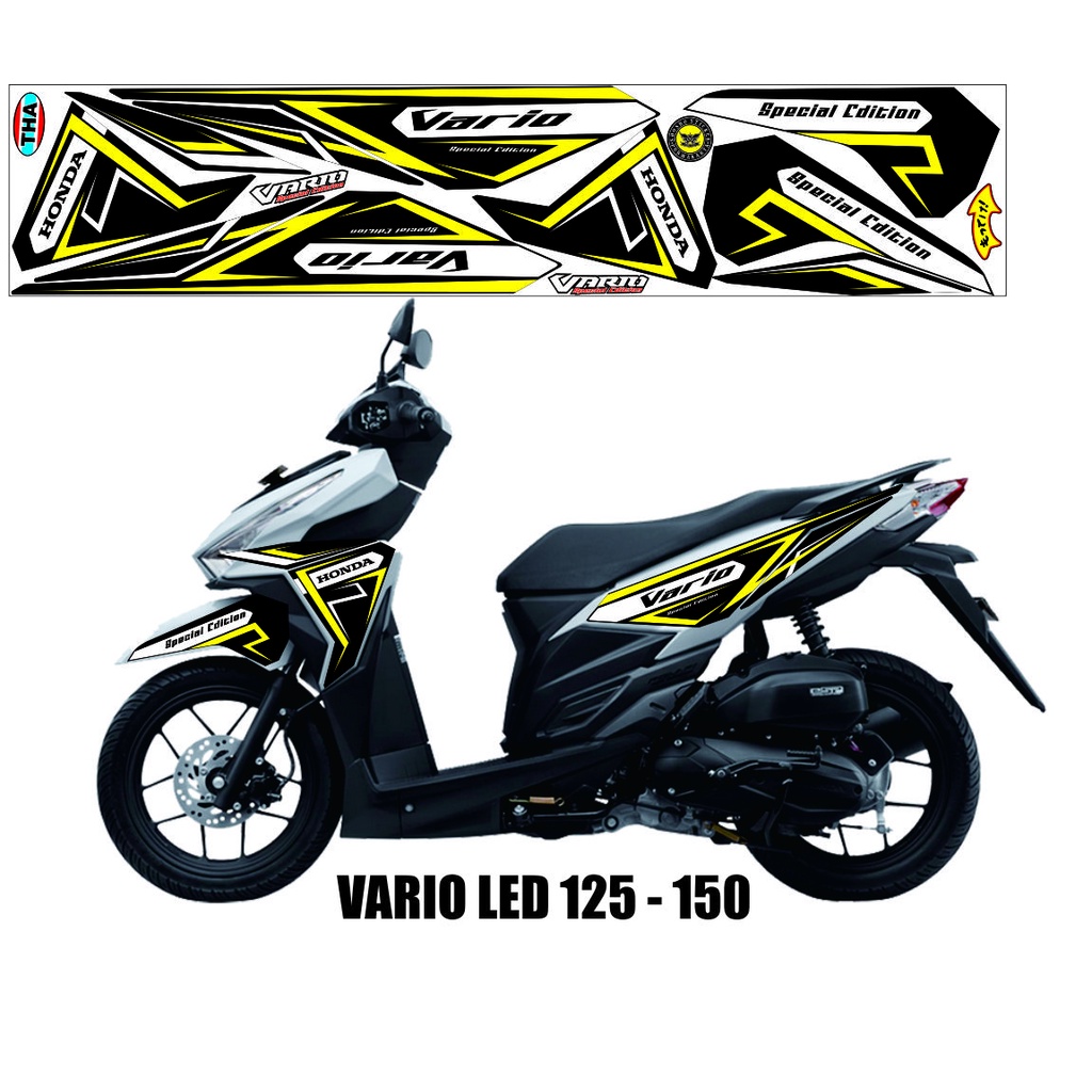 Jual STIKER COD / VARIASI MOTOR STRIPING CUSTOM HONDA VARIO LED 150-125 STICKER VARIASI/STRIPING ...