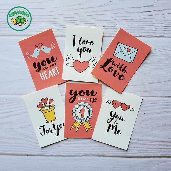 Jual Sticker / Stiker Deco Aesthetic Pack Love Story 011 Utk Laptop ...