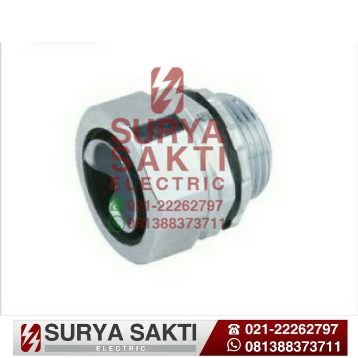 Jual CONNECTOR CONDUIT BESI 3/4" DPJ-20 STRAIGHT TYPE (FLEXIBLE TO BOX ...