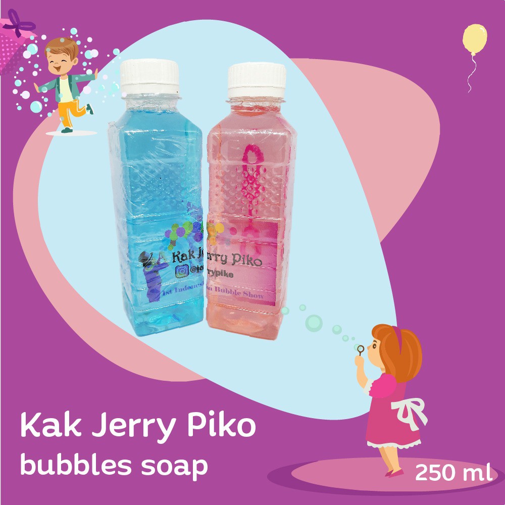Jual BUBBLE SHOW 250 ML KAK JERRY PIKO | Shopee Indonesia