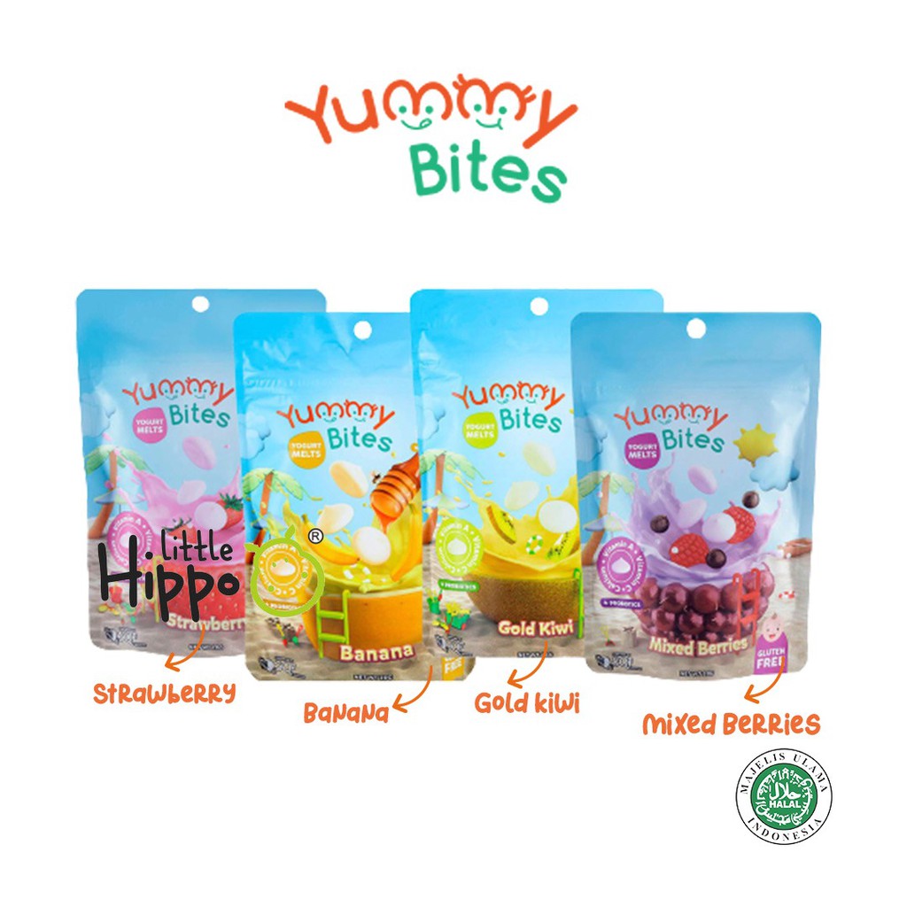 Jual Yummy Bites Yogurt Melts 20gr (1tahun) / Yummybites Yogurt Melts ...