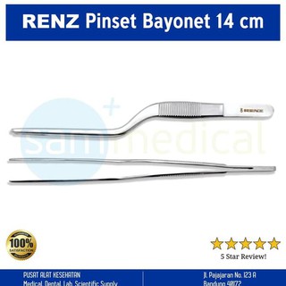 Jual RENZ PINSET BAYONET / PINSET TELINGA / EAR DRESSING FORCEP 14 CM ...