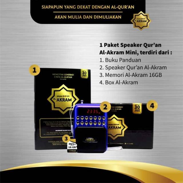 Jual Speaker Quran al-Akram mini | Shopee Indonesia
